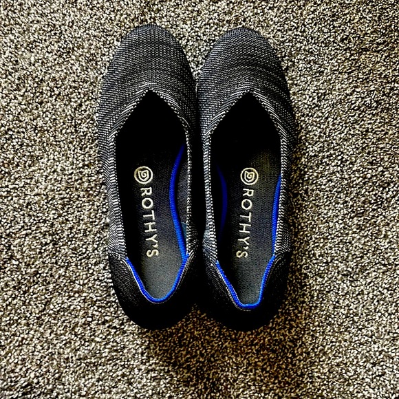 Rothy's | Shoes | Rothys The Flat Black And Gray Color Scheme Size 8 ...